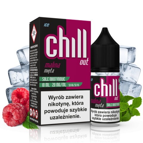 CHILL OUT SALT MALINA MIĘTA ICE 20MG 10ML > CHILL OUT SALTS